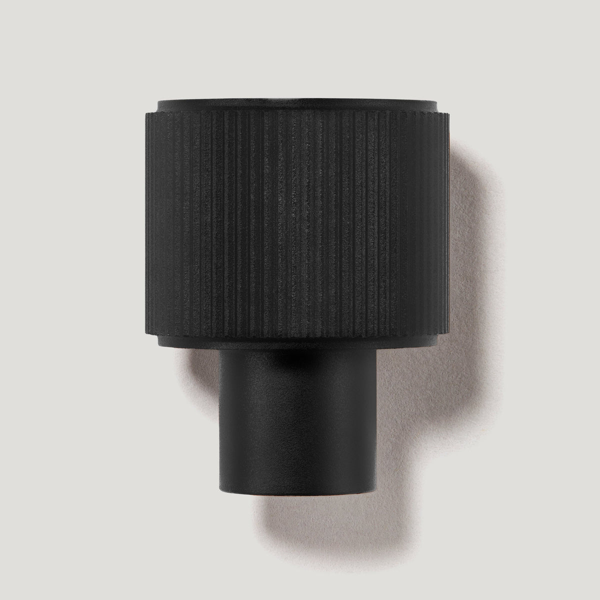 Grooved Knobs | Black Button Knobs – Plank Hardware