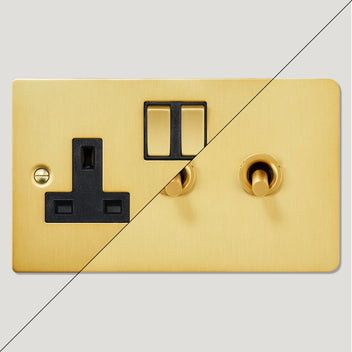 Brass Antique Brass Paintable All Switches & Sockets Component Parts