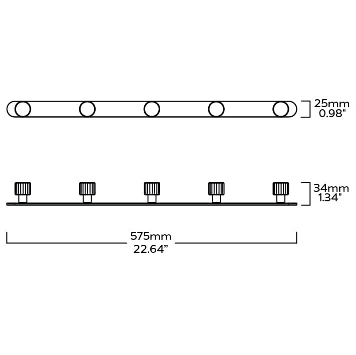 LENNON Hook Backplate Set | Brass LENNON Hook Panel – Plank Hardware