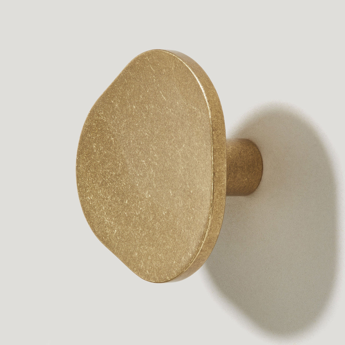 Pebble Organic Hook | Aged Brass Hook – Plank Hardware
