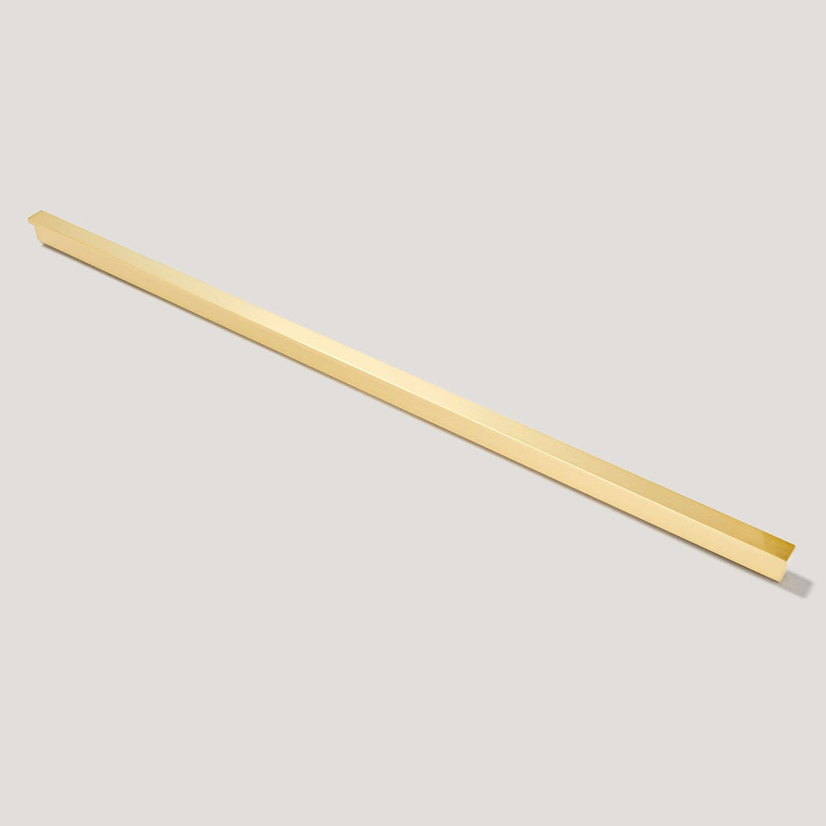 Minimalist Closet Bar | BLAKE Brass Wardrobe Handle – Plank Hardware