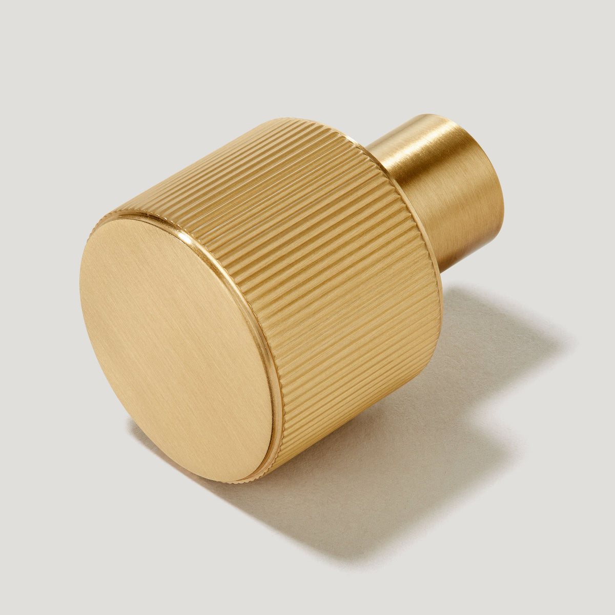 Grooved Handles | Brass Button Knobs – Plank Hardware