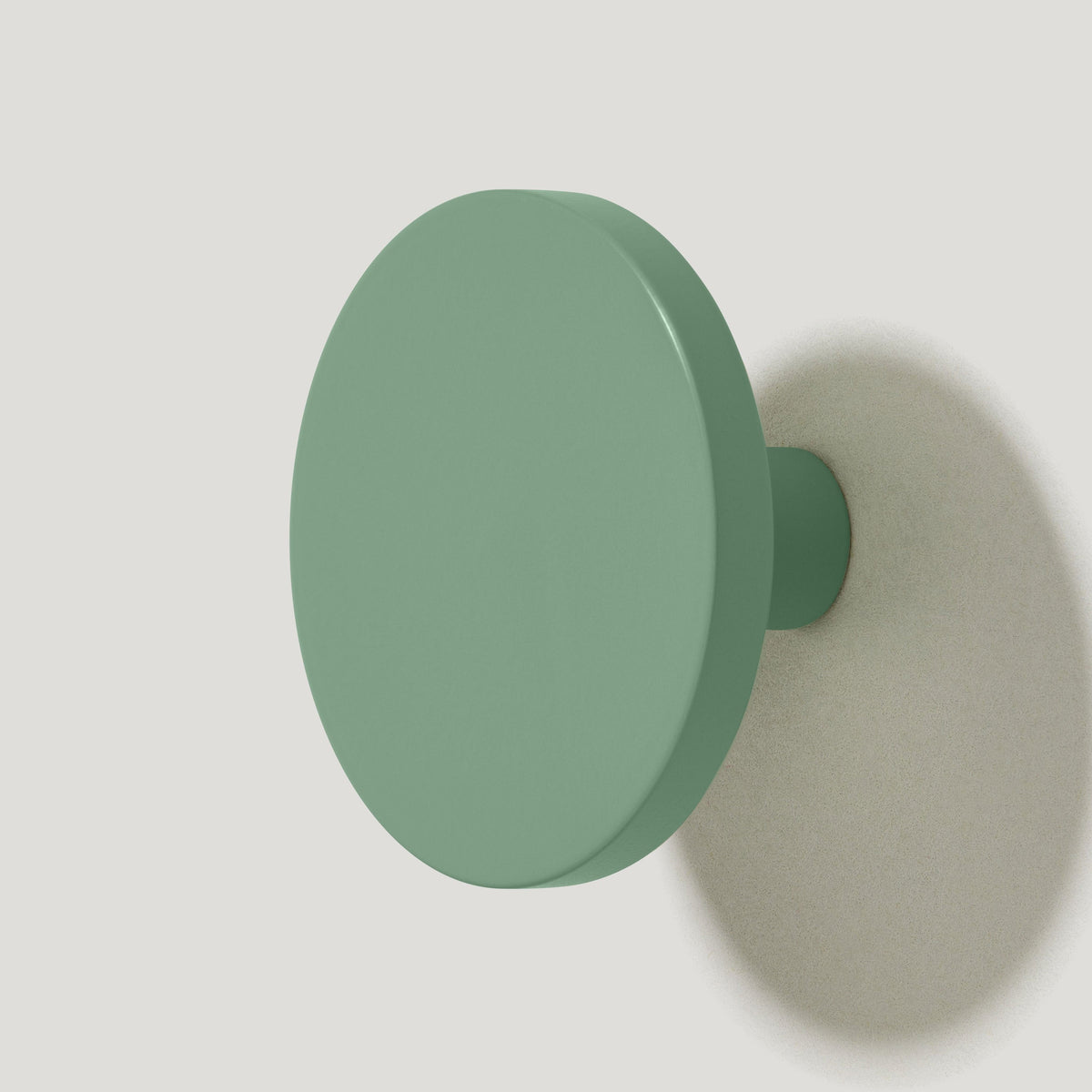 Sage Green Circular Hooks | Round Green Hooks – Plank Hardware