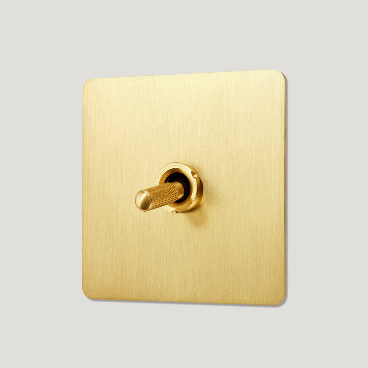 KEPLER 1G Knurled Toggle Switch | Brass Light Switch – Plank Hardware