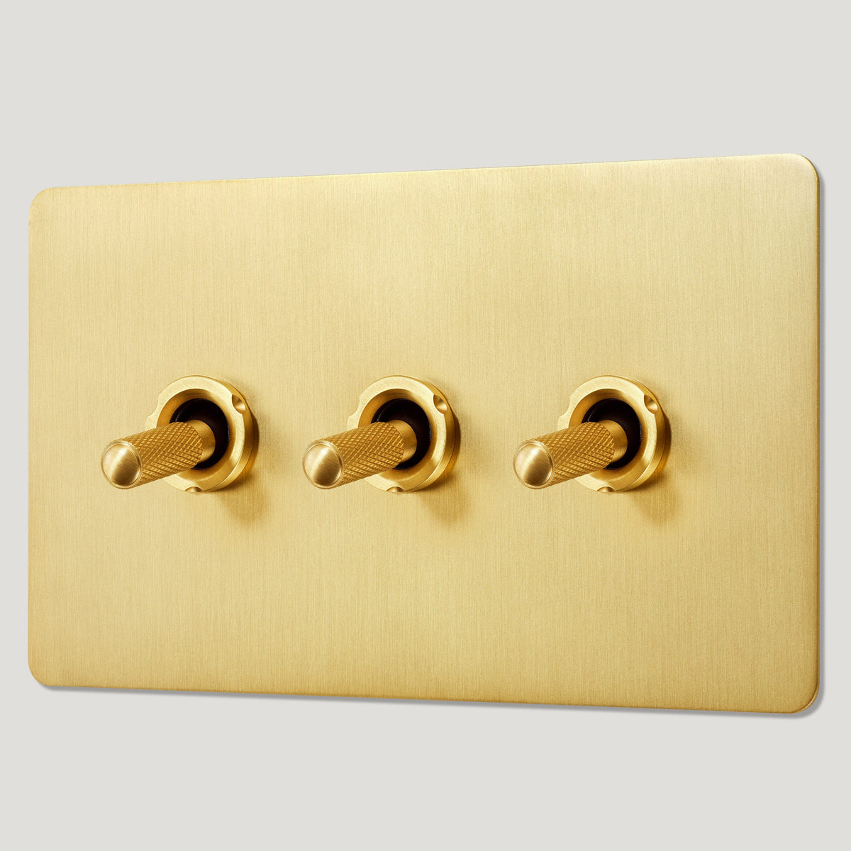 KEPLER 3G Knurled Toggle Switch | Brass Light Switch – Plank Hardware