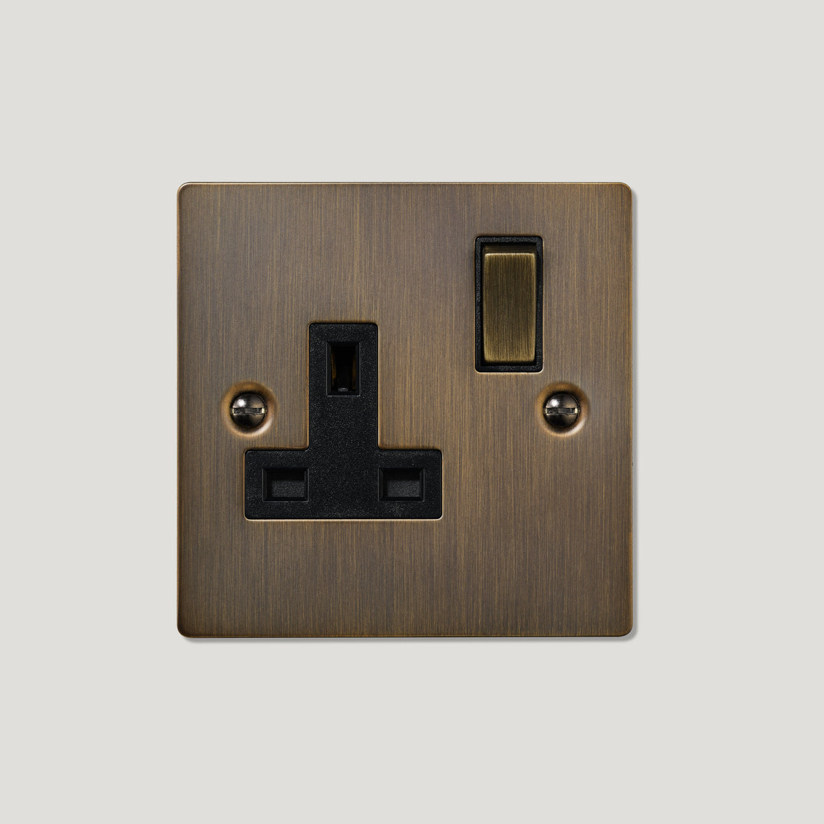 Antique Brass Plug Socket | Wall Single Plug Socket – Plank Hardware