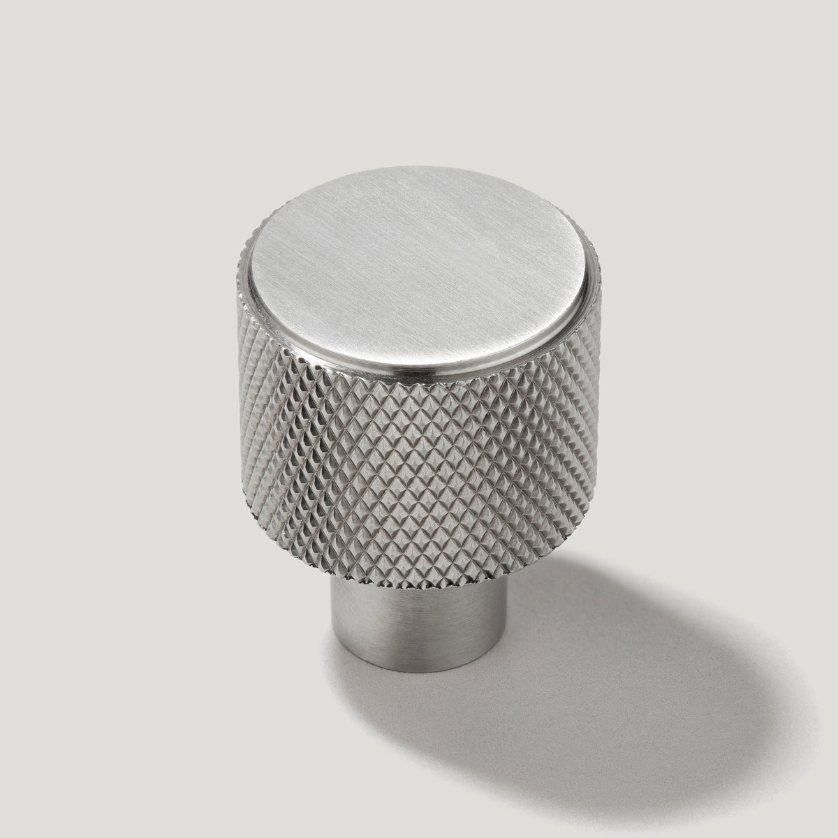Stainless Steel Knurled Drawer Knobs | Solid Steel Cupboard Knobs ...