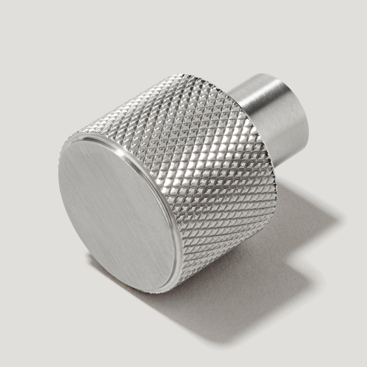 Stainless Steel Knurled Drawer Knobs | Solid Steel Cupboard Knobs ...