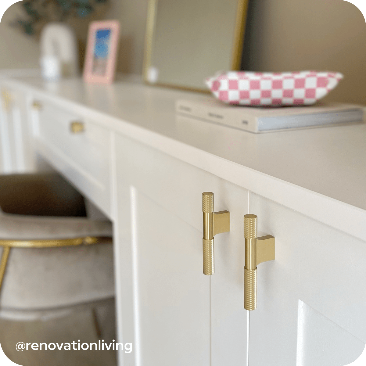 SCOTT Swirled Knurled Handle - Brass | Plank – Plank Hardware