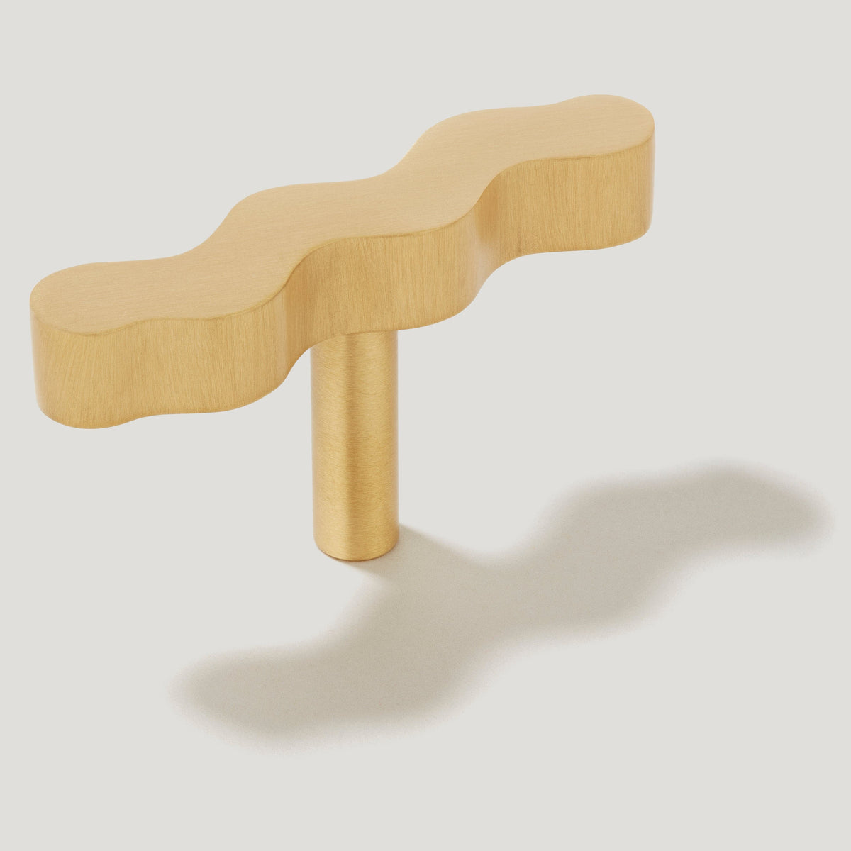 Solid Brass SQUIGGLE Cabinet Handle | Solid Brass Single T-Bar – Plank ...